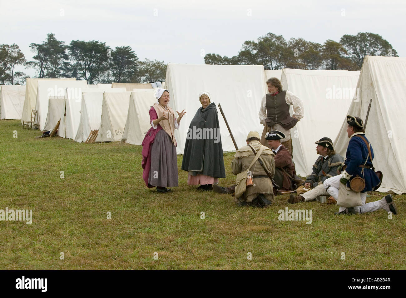 Re enactment of Revolutionary War Encampment demonstrates camp life of ...
