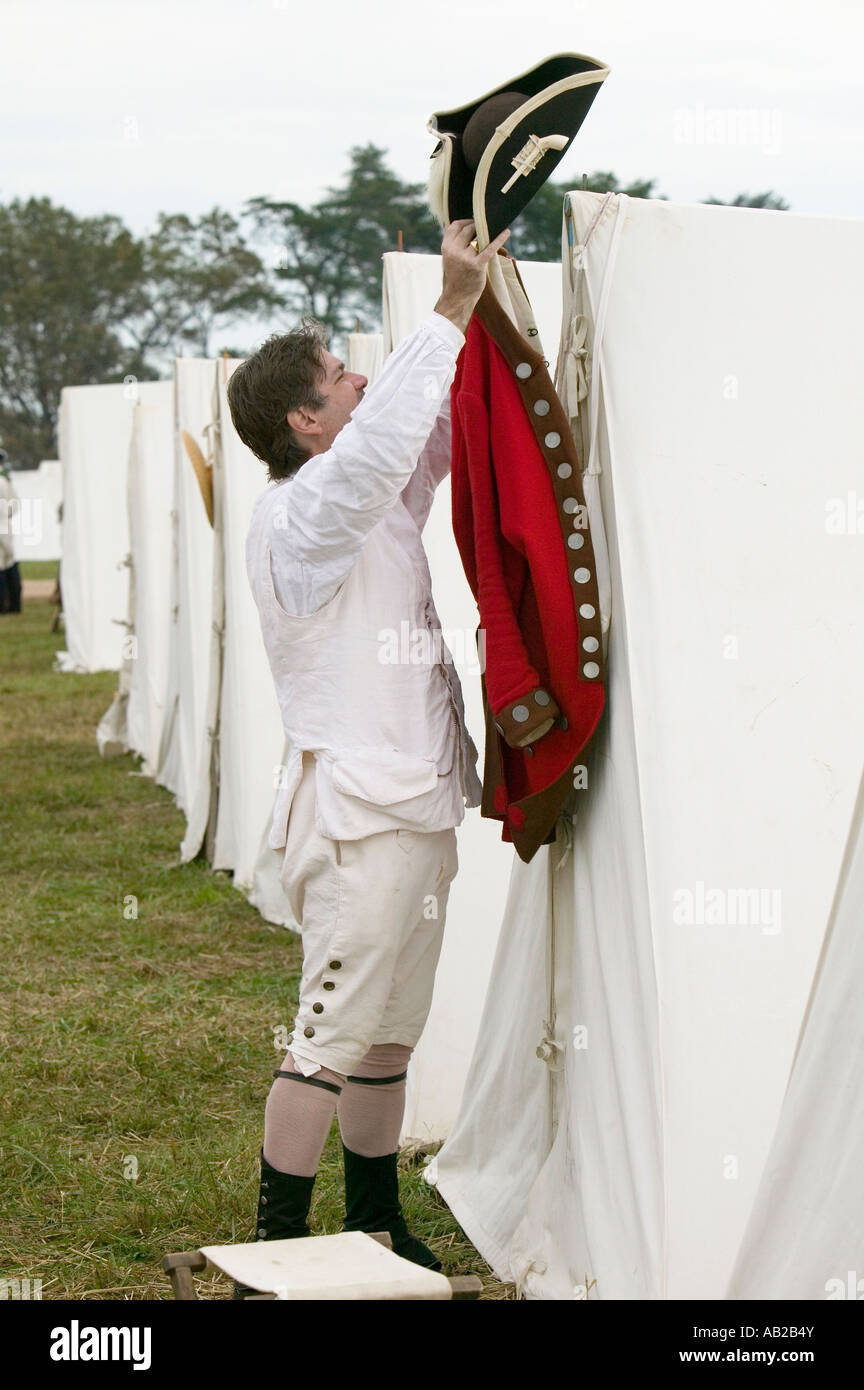 Re enactment of Revolutionary War Encampment demonstrates camp life of ...
