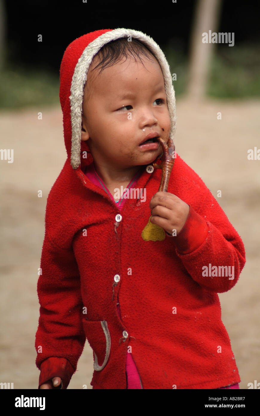 Thai Tribe Child Stock Photo - Alamy