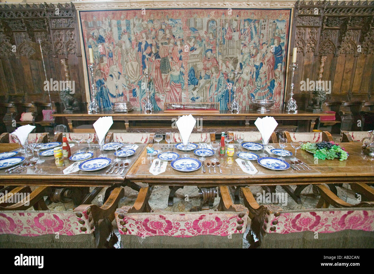 Dining Room and table settings at Hearst Castle America s Castle San ...