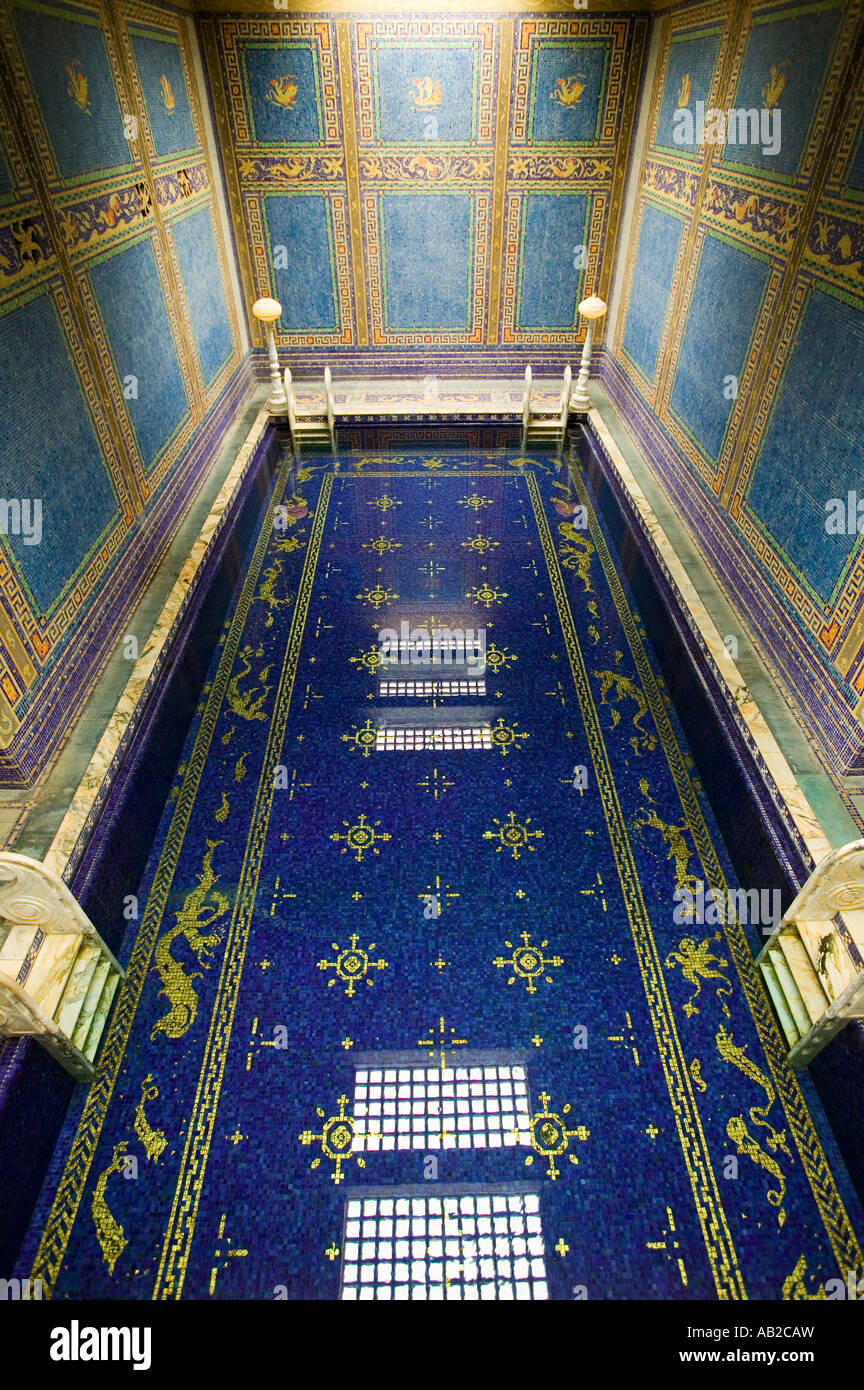Indoor Roman Pool at Hearst Castle San Simeon California where many ...