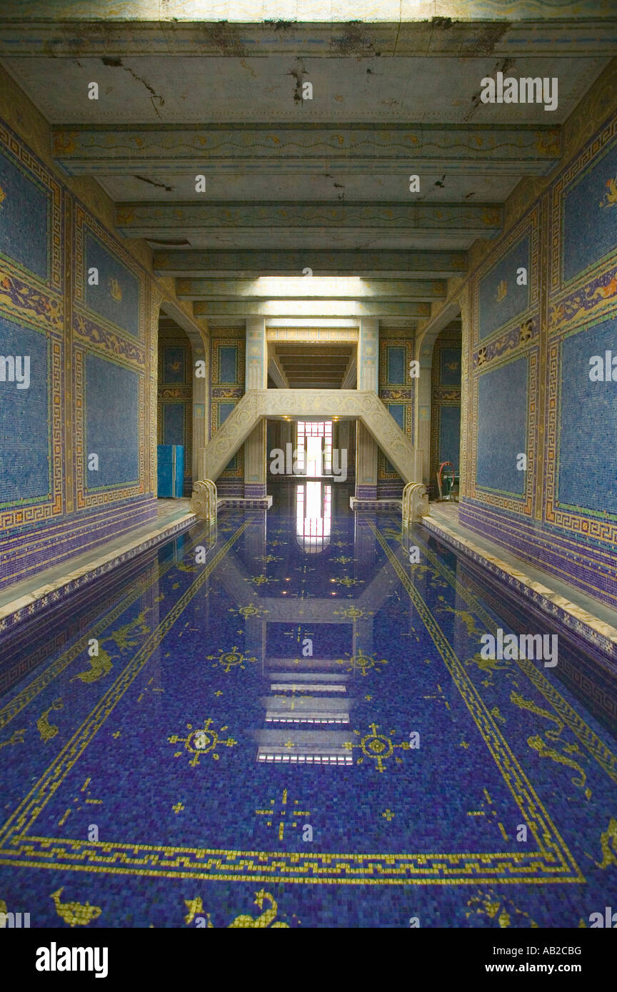 Indoor Roman Pool at Hearst Castle San Simeon California where many ...