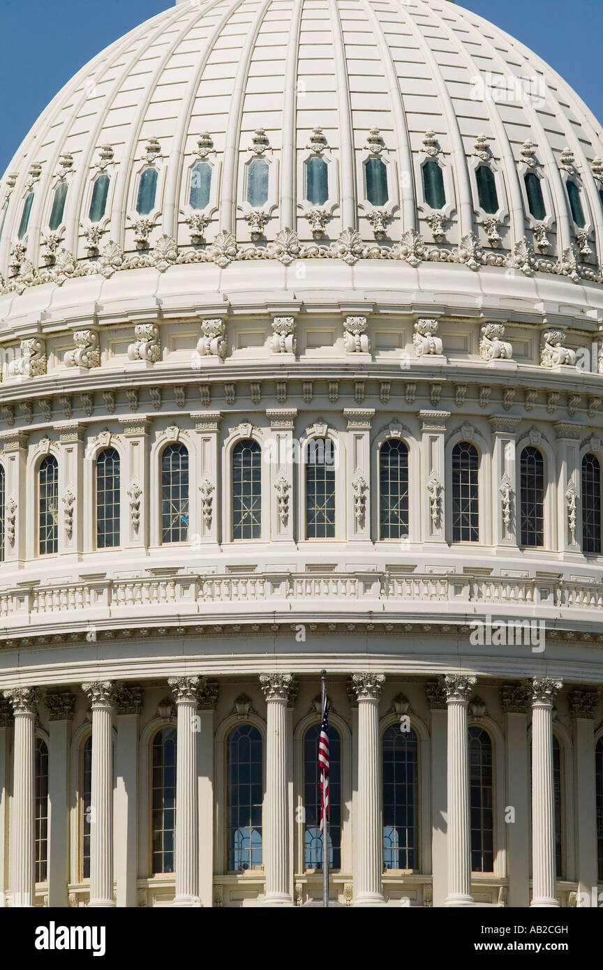 Extreme close up of U S Capitol dome in Washington D C Stock Photo - Alamy