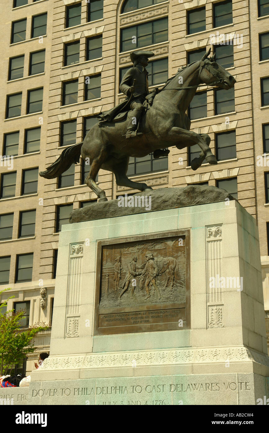 Caesar rodney statue hi-res stock photography and images - Alamy