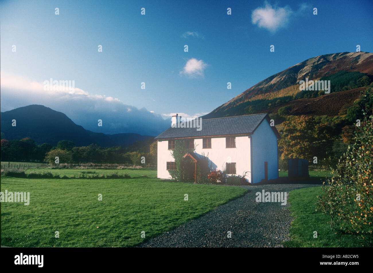 Remote House Pennant Melangell Mid Wales Stock Photo - Alamy