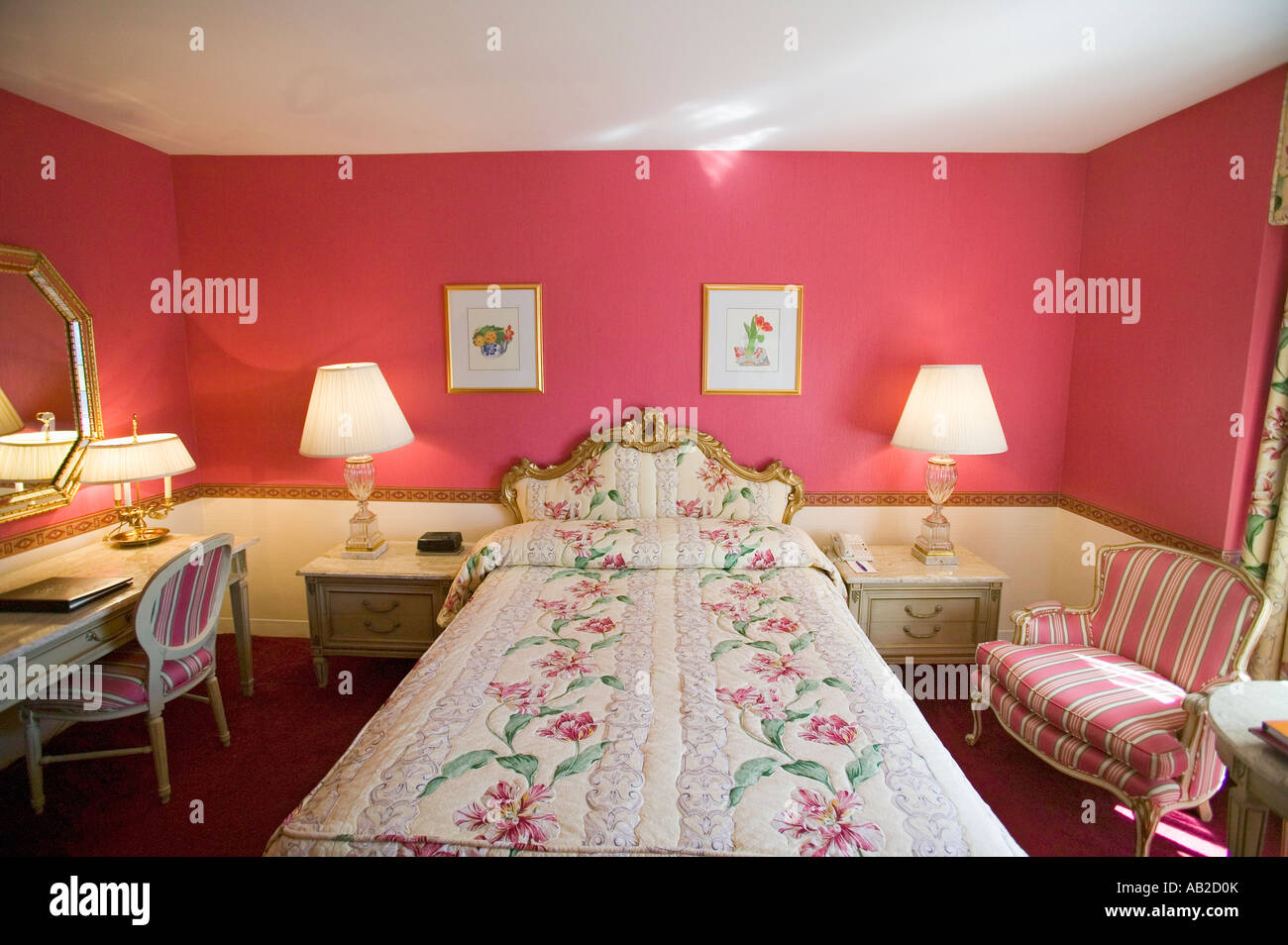 Bedroom in Helmsley Park Lane Hotel in Manhattan New York City New York ...