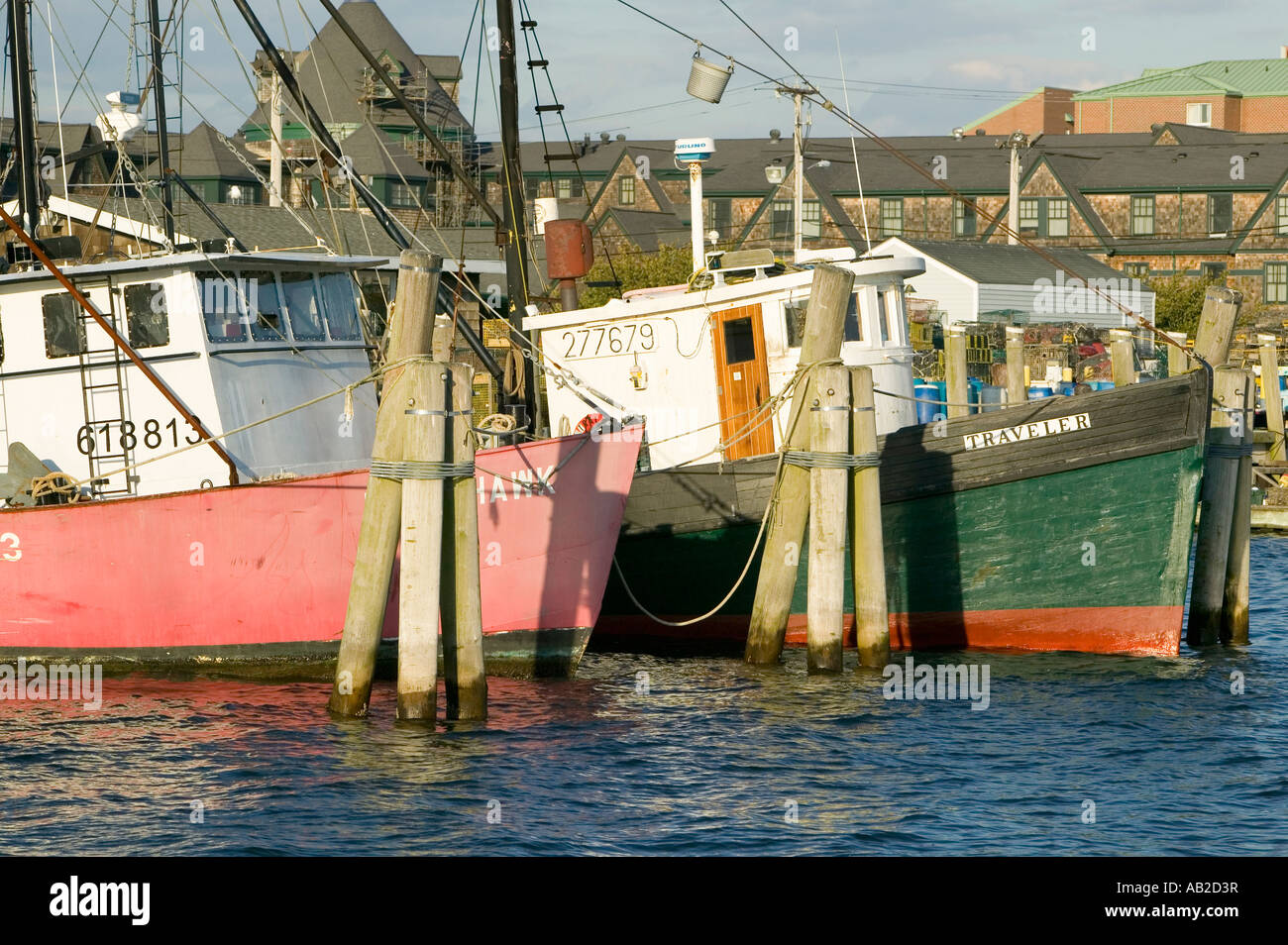 Fishing boats in harbor at Newport Rhode Island Stock Photo - Alamy