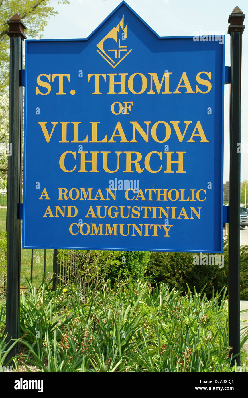 Villanova university sign hi-res stock photography and images - Alamy