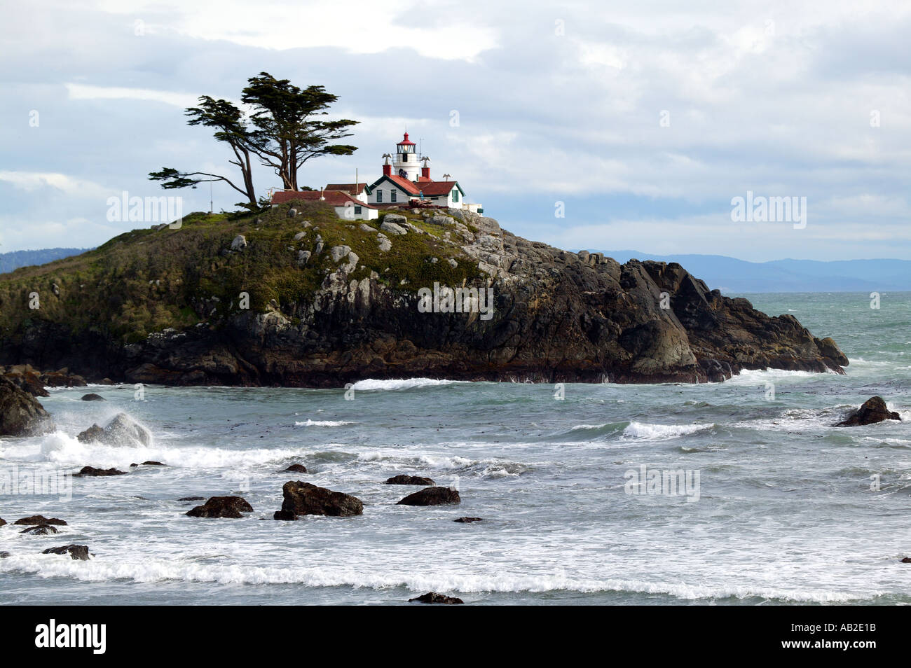 Battery Point Lighthouse Crescent City California Stock Photo - Alamy