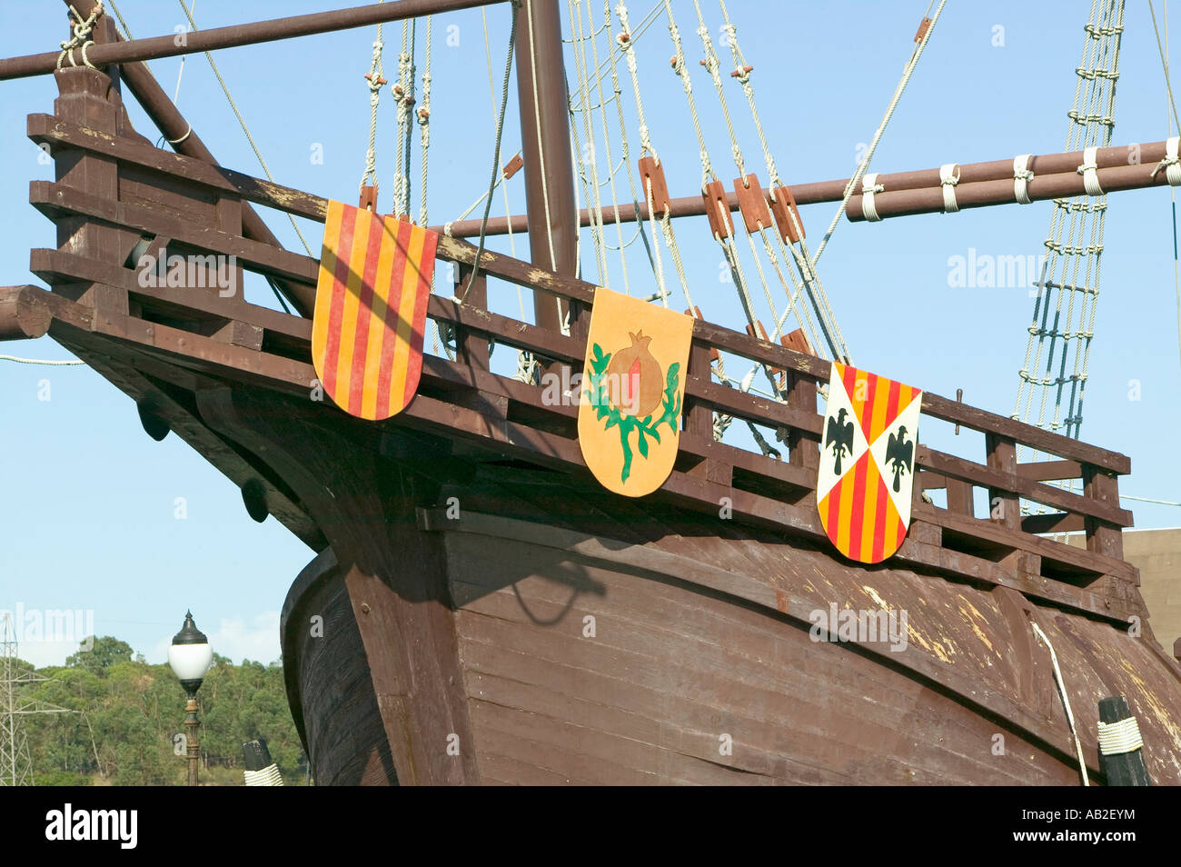 Full size replicas of Christopher Columbus ships the Santa Maria the ...