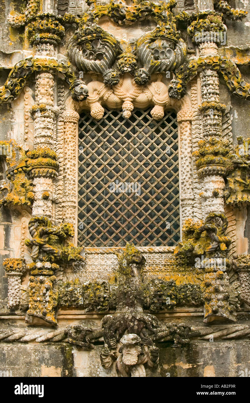 Manueline Window of the Chapter House of the nave of the Convent church ...