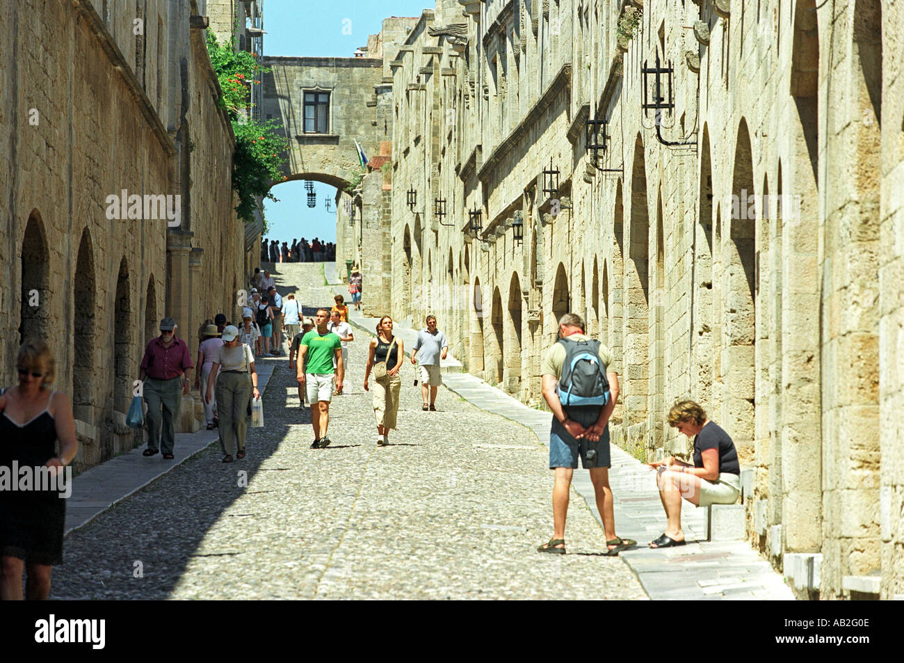 Old Town of Rhodes Stock Photo - Alamy