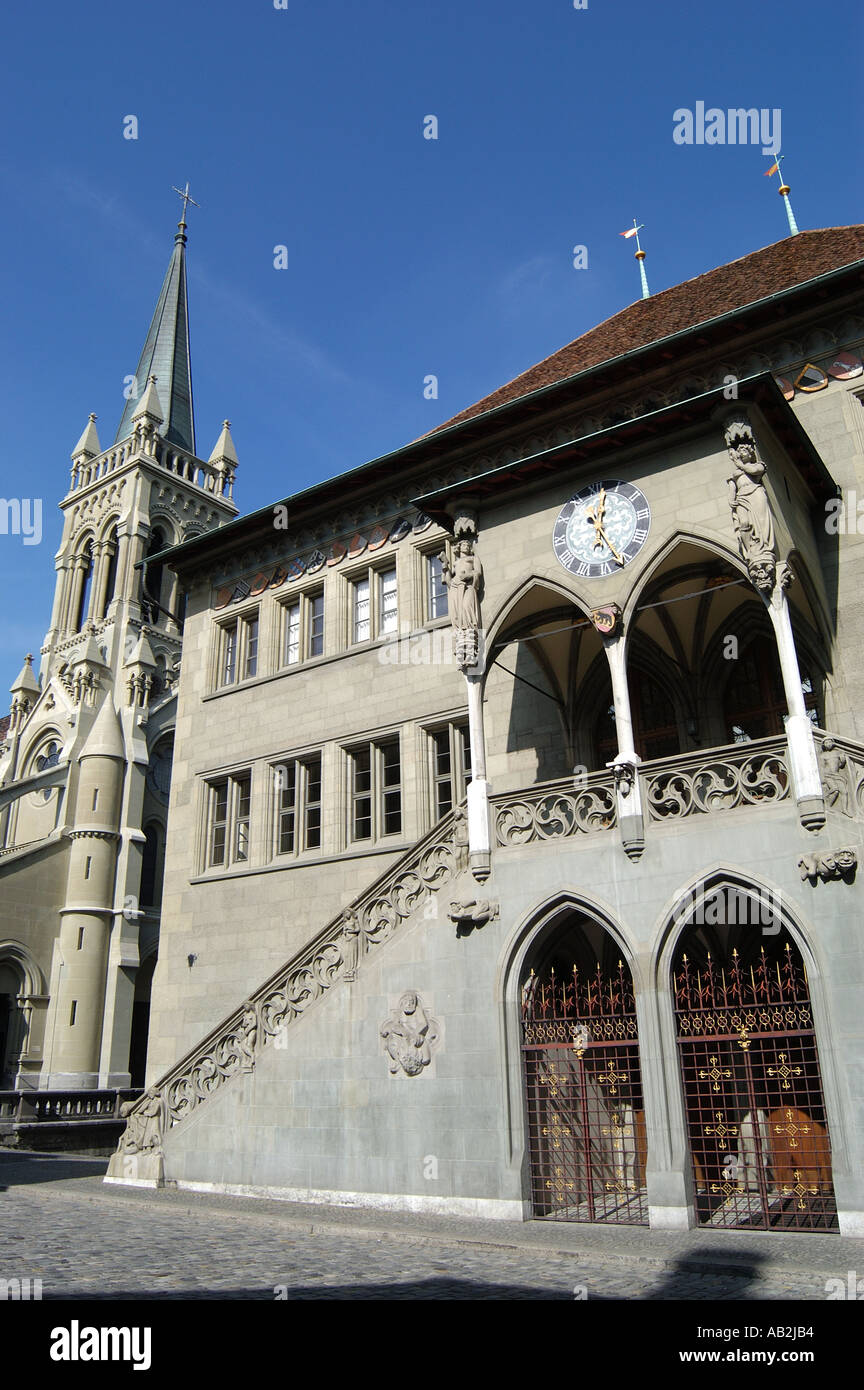 Church and gothic architecture Bern Switzerland Stock Photo - Alamy