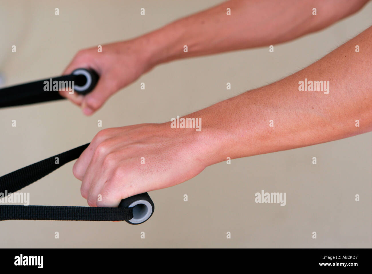 Hands holding on handles hi-res stock photography and images - Alamy