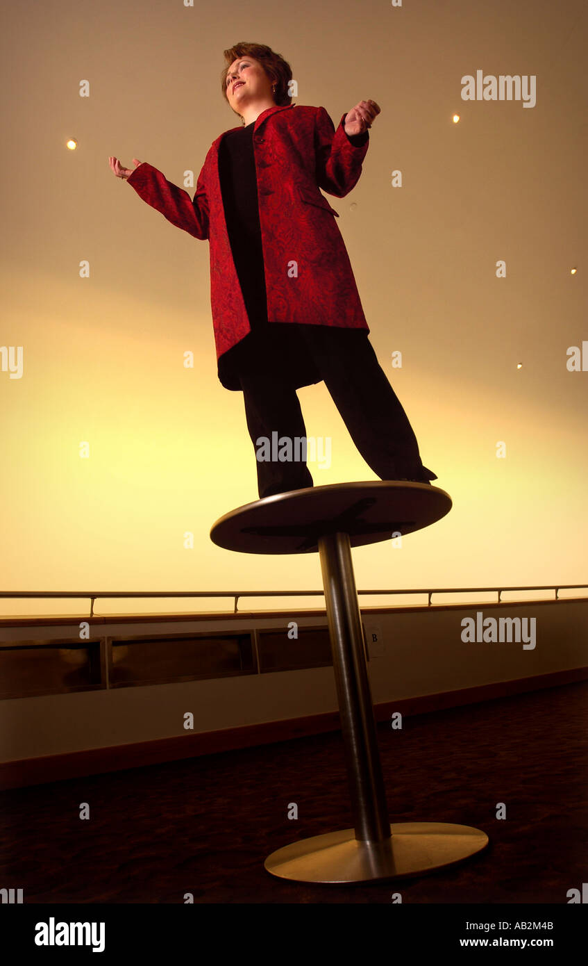 Opera singer Rebecca Evans who is performing as Pamina in Mozart's The ...