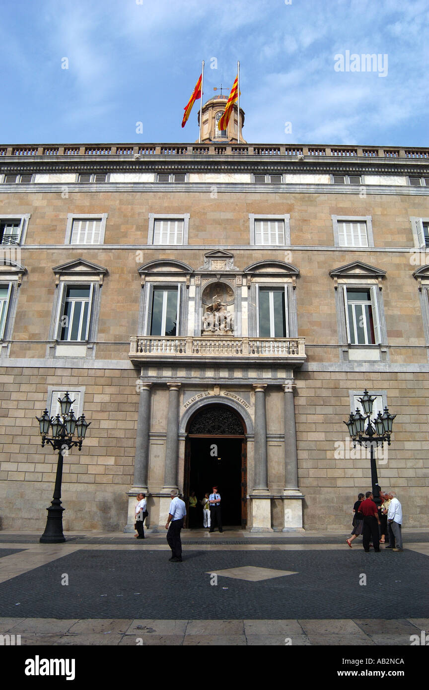 Regional Government building in Placa de Sant Jaume Barcelona Spain ...
