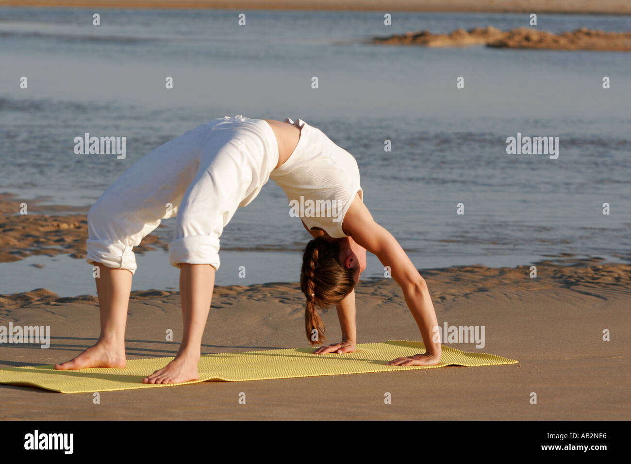 Yoga back arch hi-res stock photography and images - Alamy