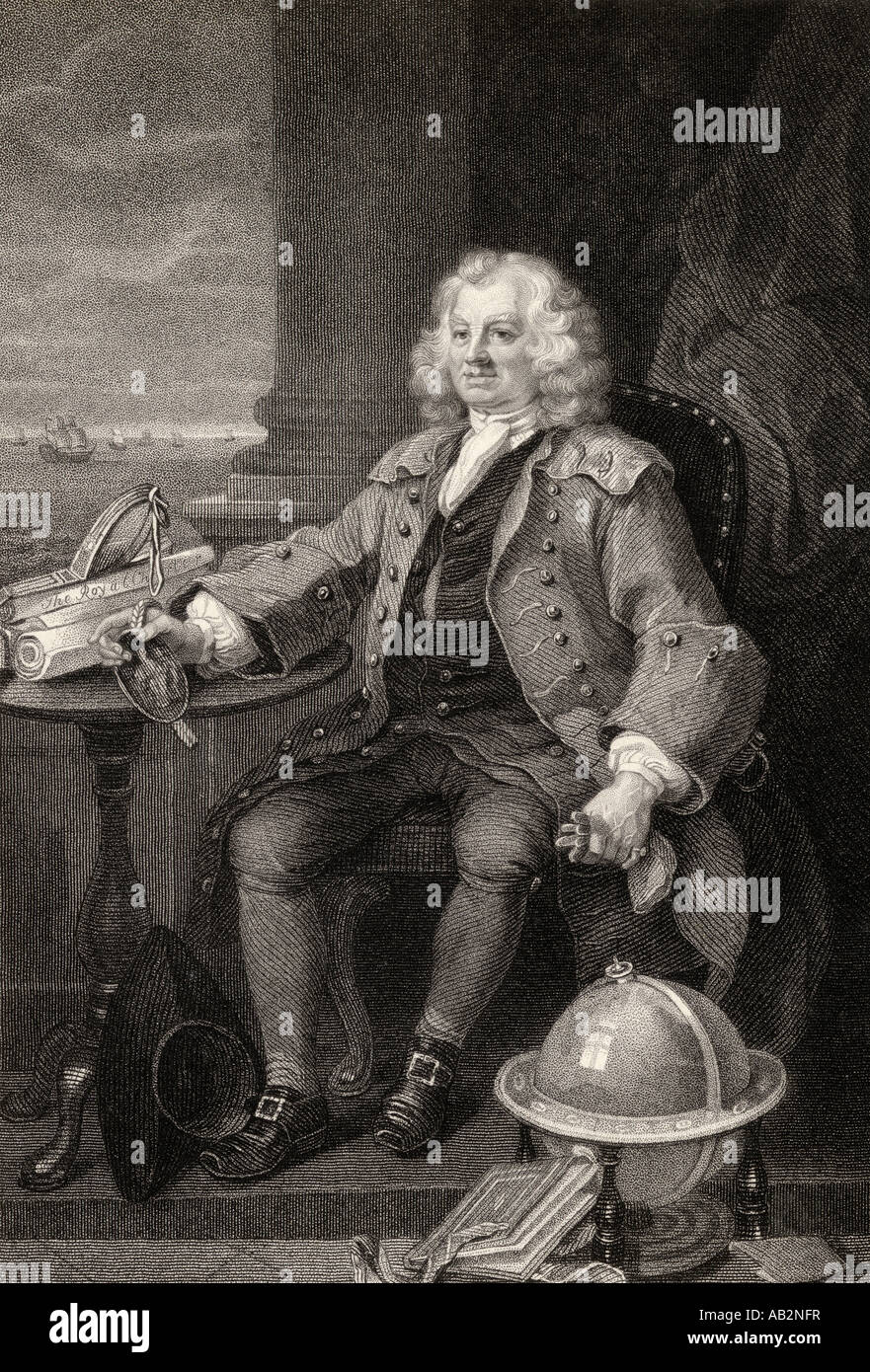 Captain Thomas Coram, 1668 - 1751. English philanthropist and founder ...