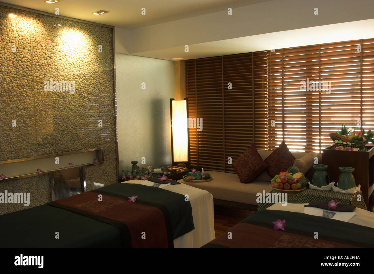 Banyan Tree Spa Stock Photo - Alamy