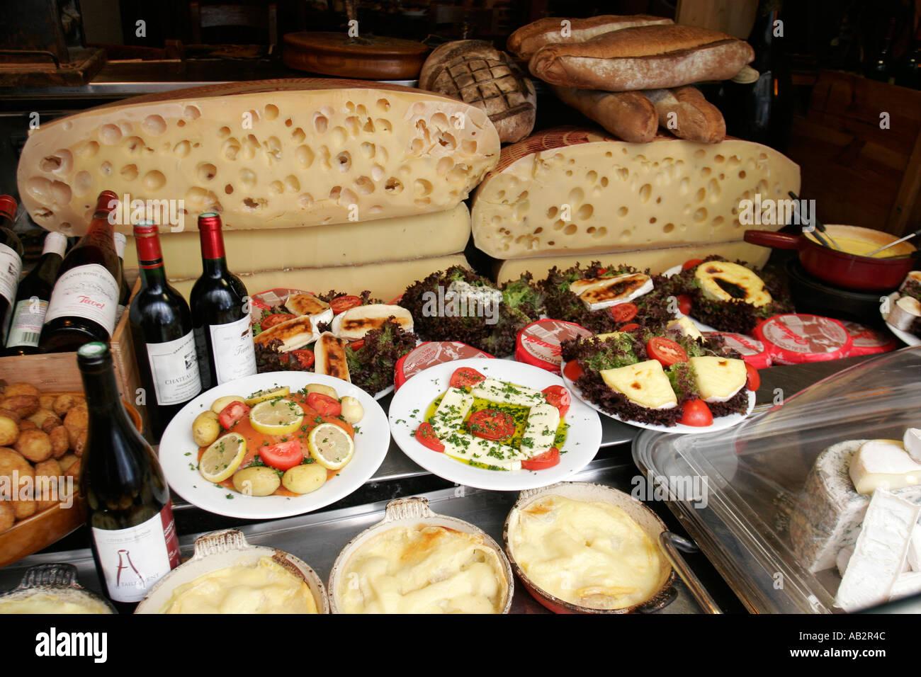 food display in paris france Stock Photo - Alamy