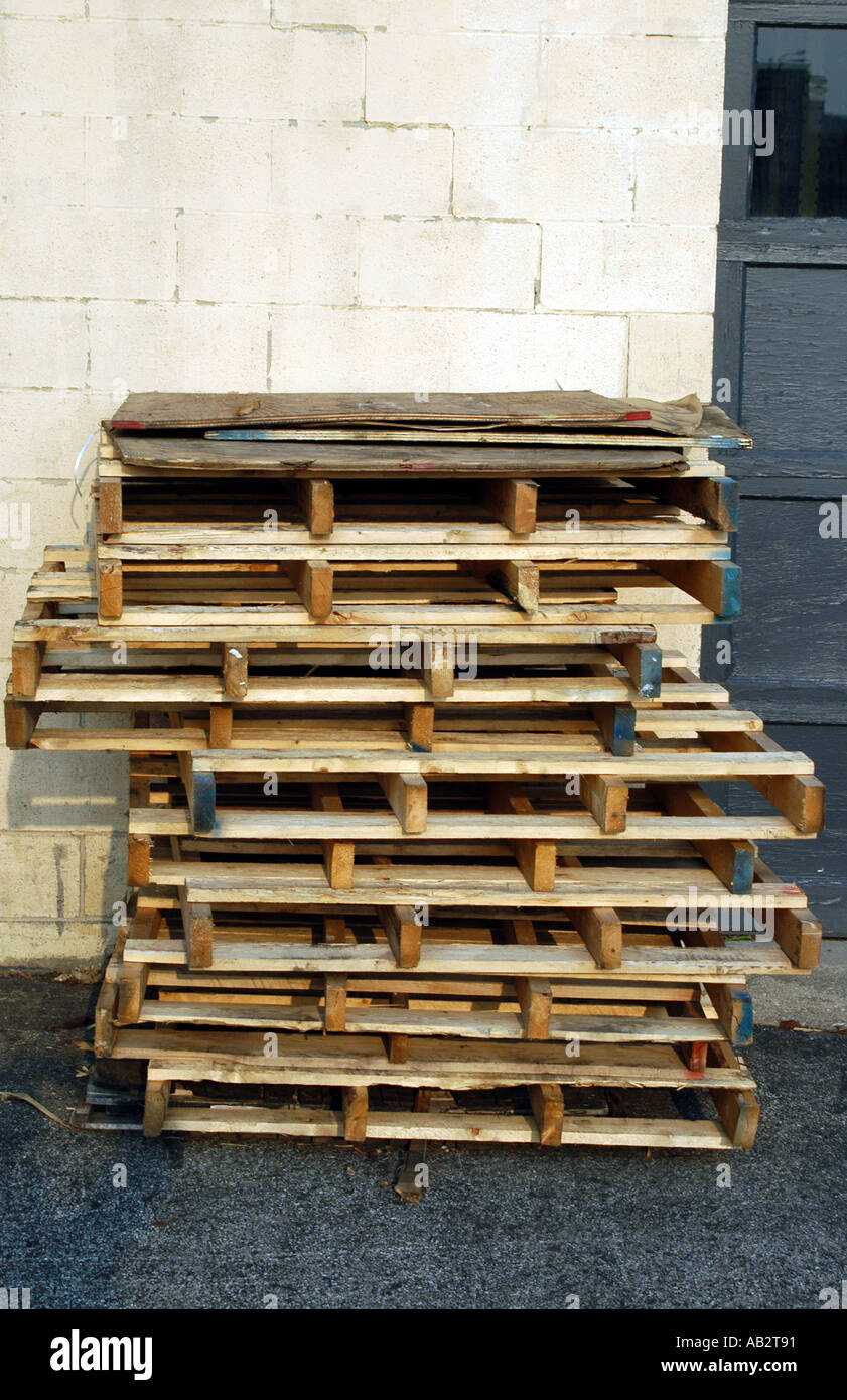 stack of pallets Stock Photo - Alamy