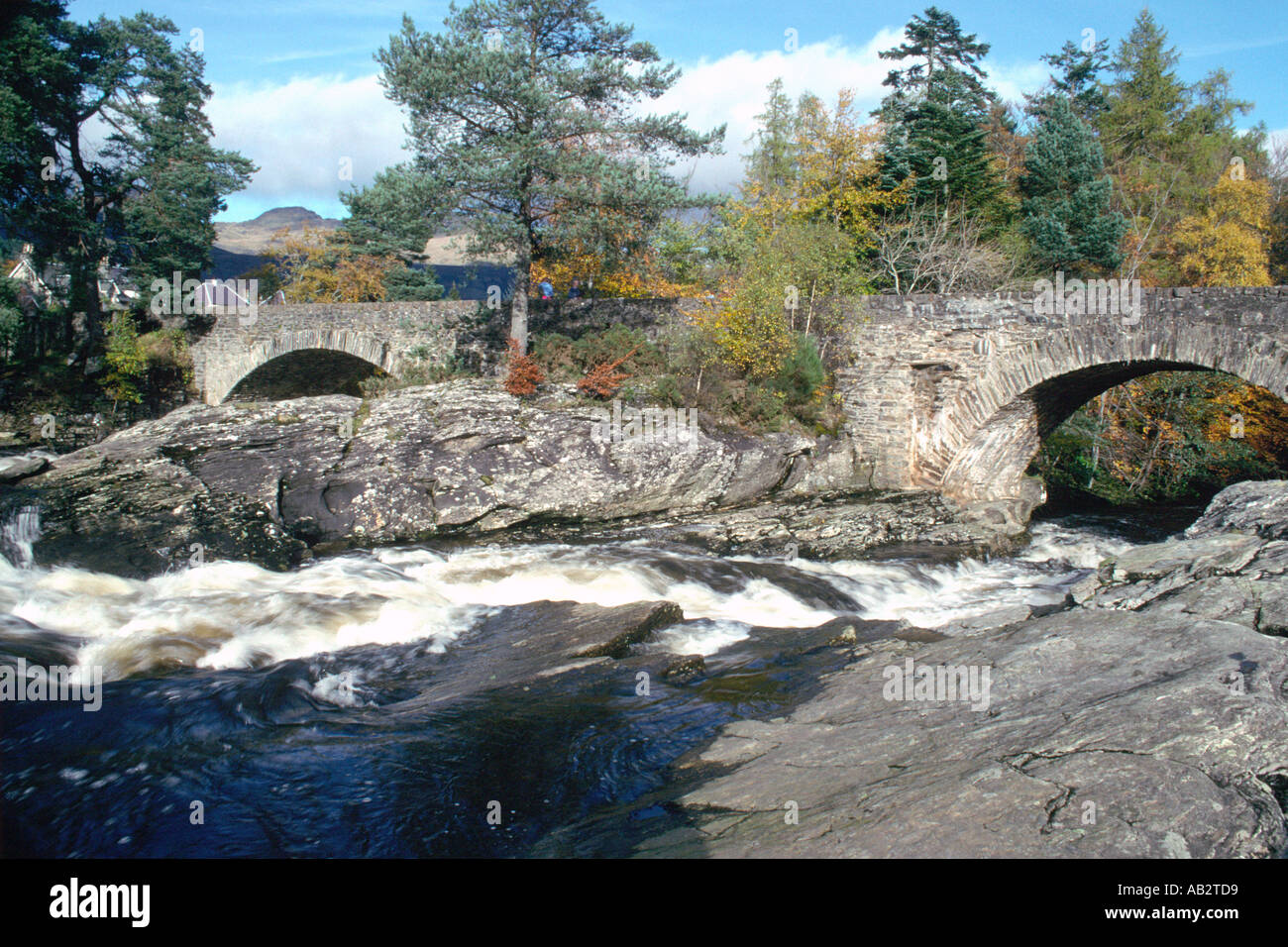 Bridge over River Dochart Killin Scotland Stock Photo - Alamy