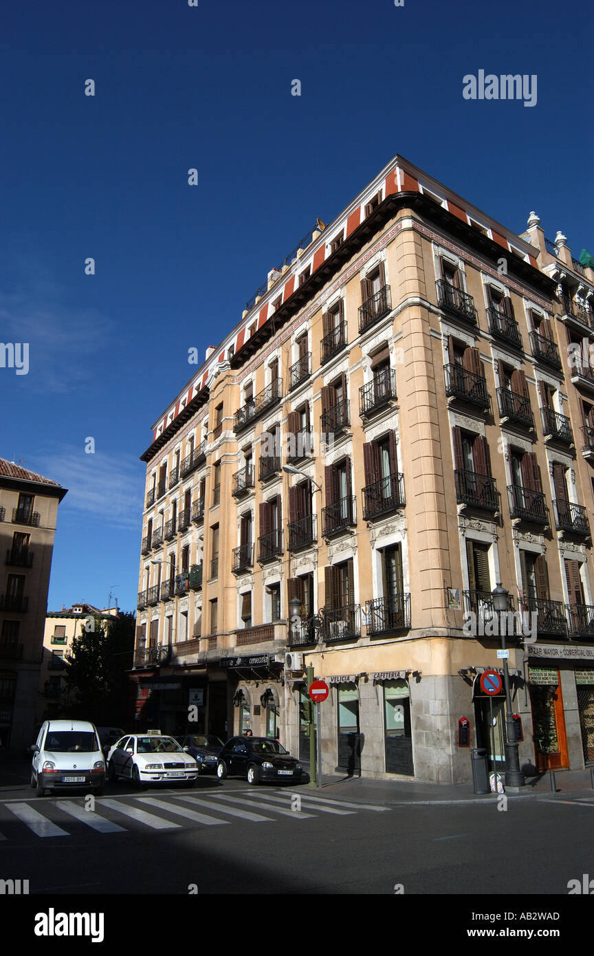 Street scene Madrid Spain Stock Photo - Alamy
