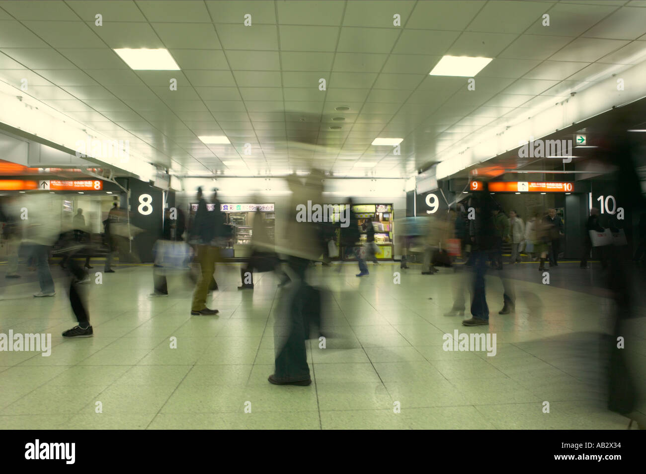 The inside of a subway station Stock Photo - Alamy