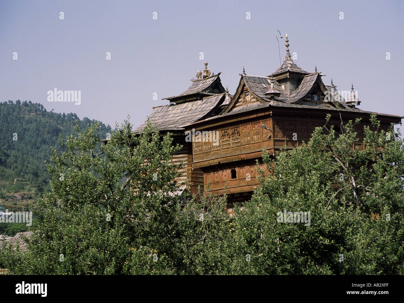 View of Bhimakali Temple and Palace complex Sarahan Himachal Pradesh ...