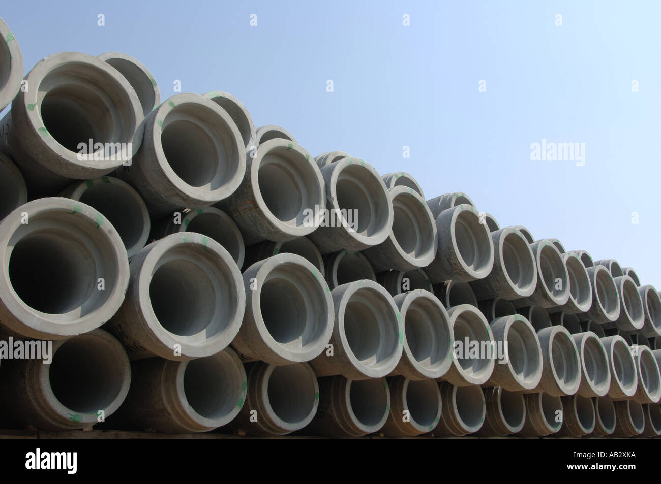 concrete tubes for construction Stock Photo - Alamy