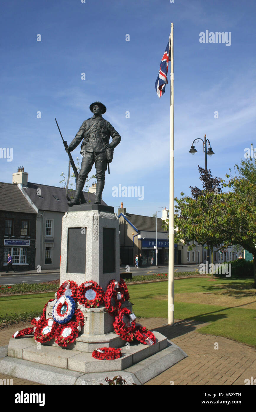 Cenotaph in The Square, Comber, County Down, Northern Ireland Stock ...