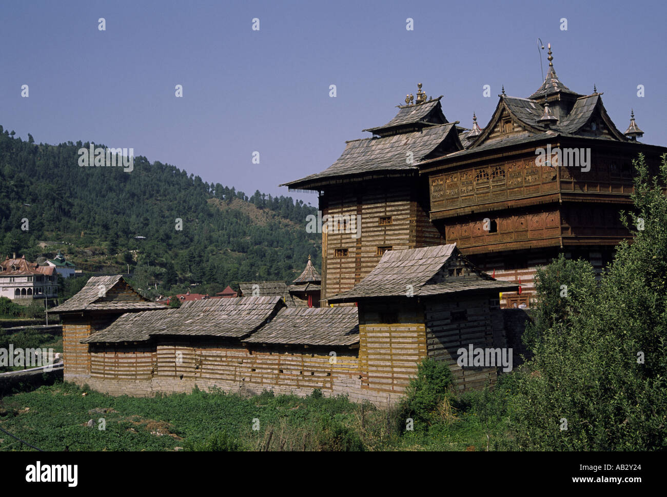 View of Bhimakali Temple and Palace complex Sarahan Himachal Pradesh ...