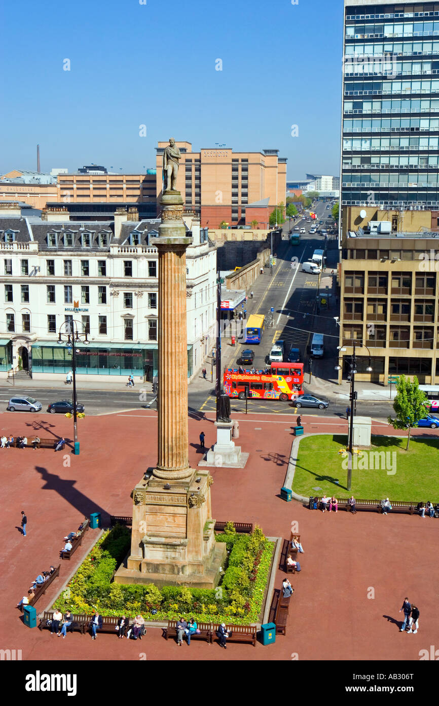 VIEW OVER GEORGE SQUARE GLASGOW Stock Photo - Alamy