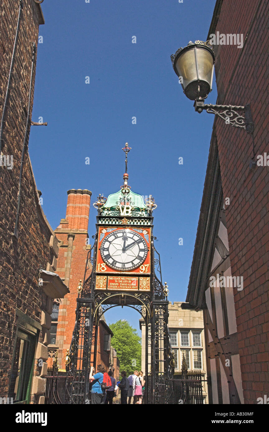 The Eastgate Clock Chester, viewed from the City Walls Stock Photo - Alamy