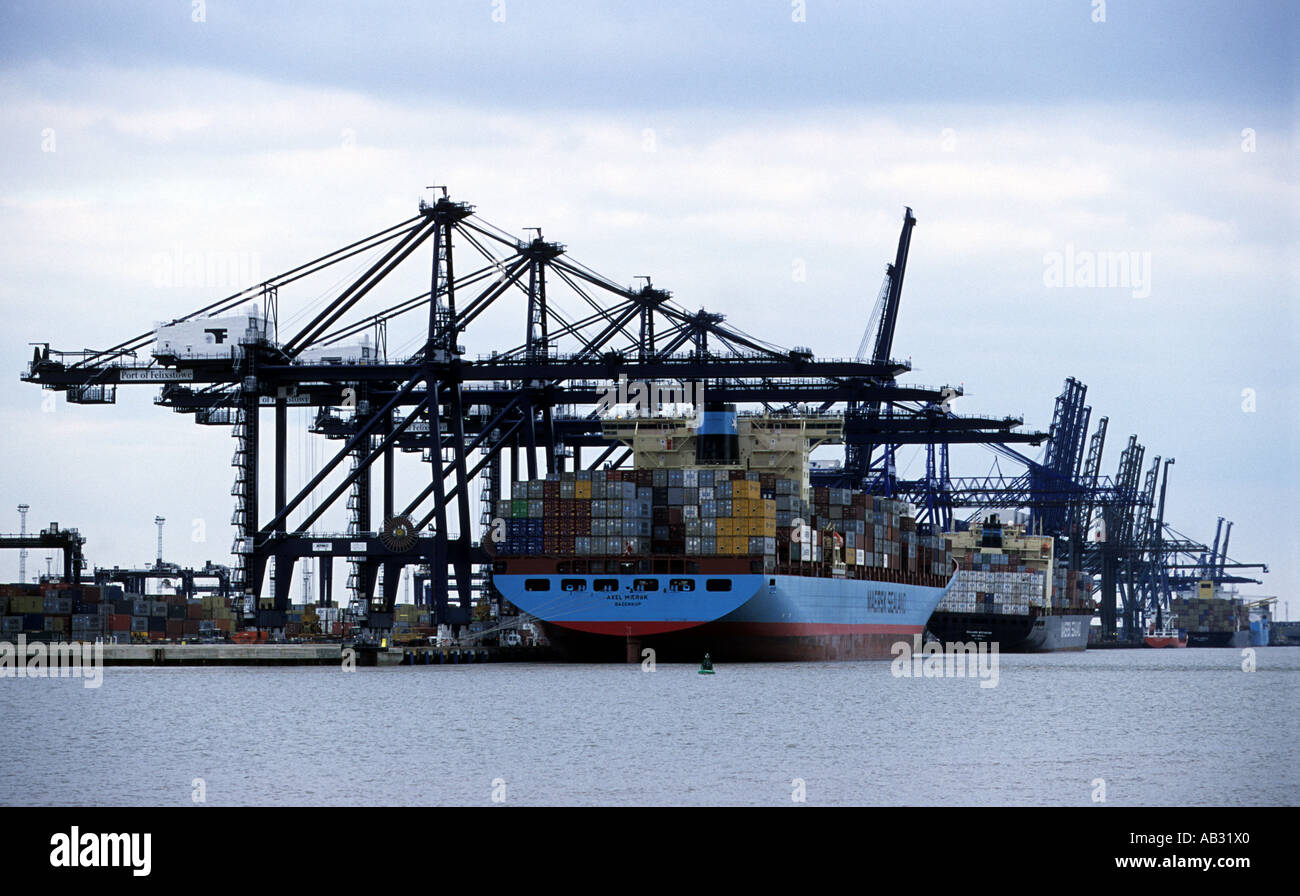 Trinity Quay at the Port of Felixstowe in Suffolk, Britain's largest ...