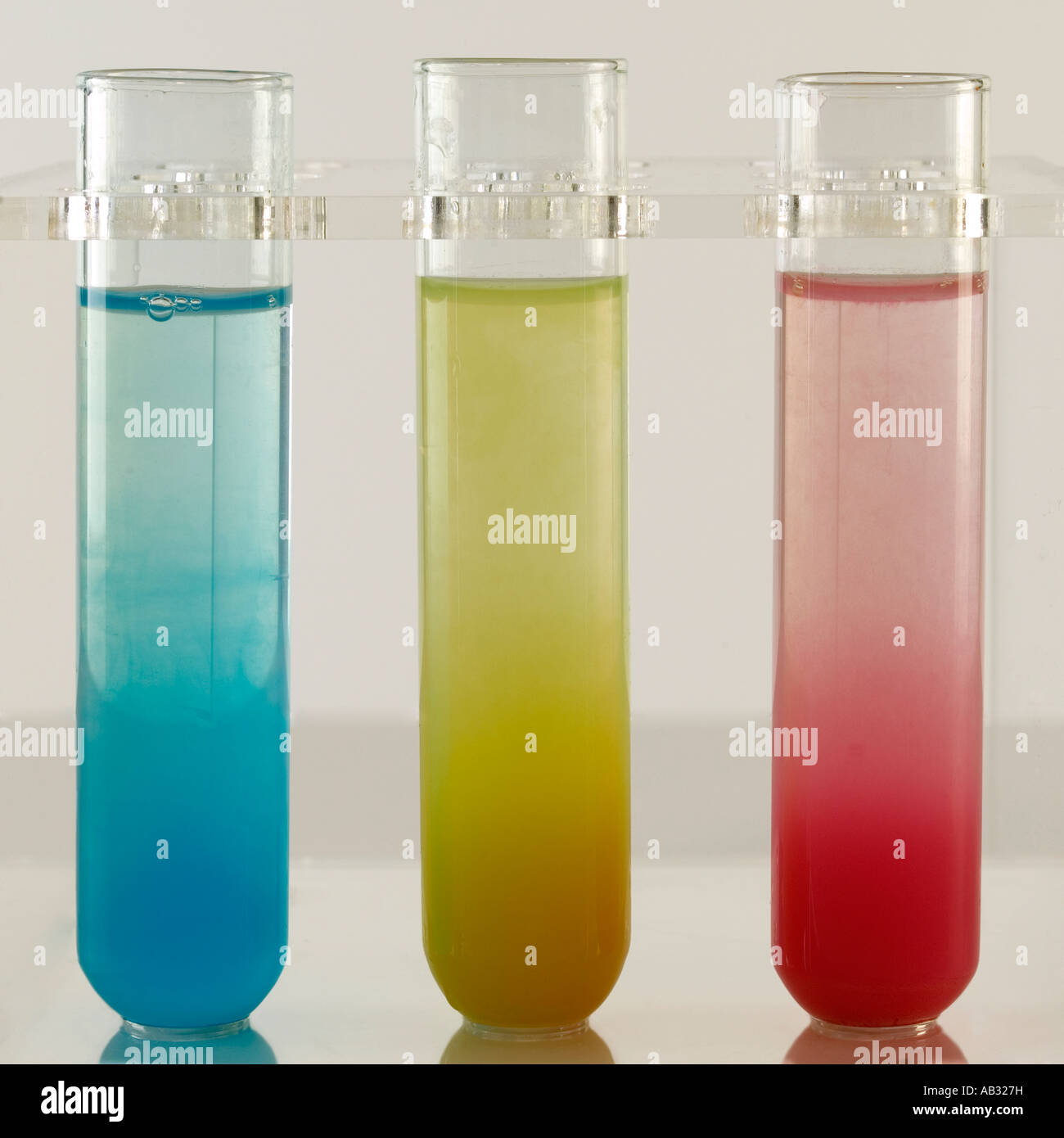 color mix in test tubes Stock Photo - Alamy