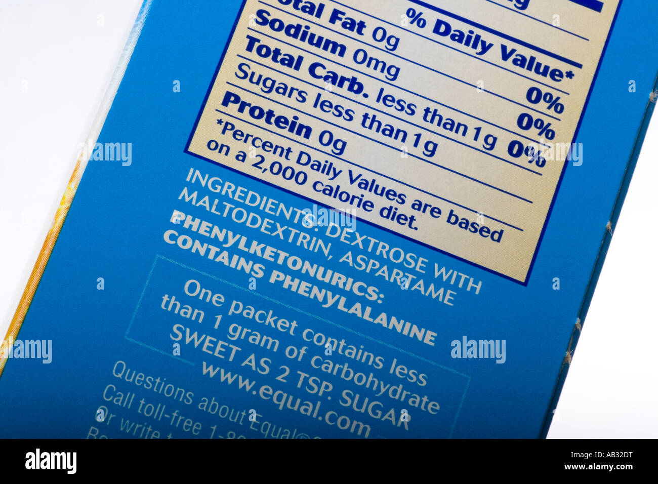 Aspartame warning label hi-res stock photography and images - Alamy