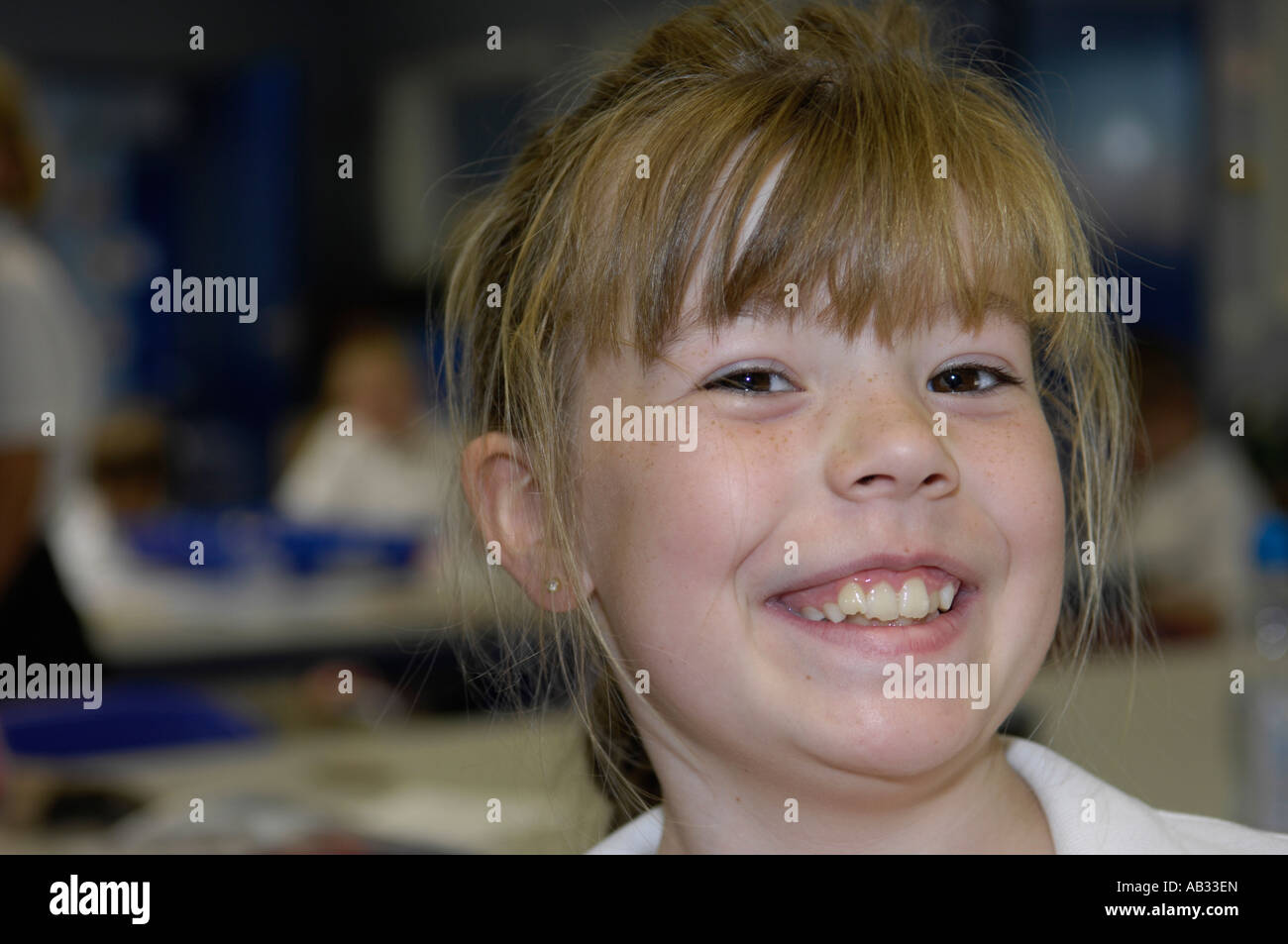 girl female kid child smile smiling happy fair white caucasian content ...