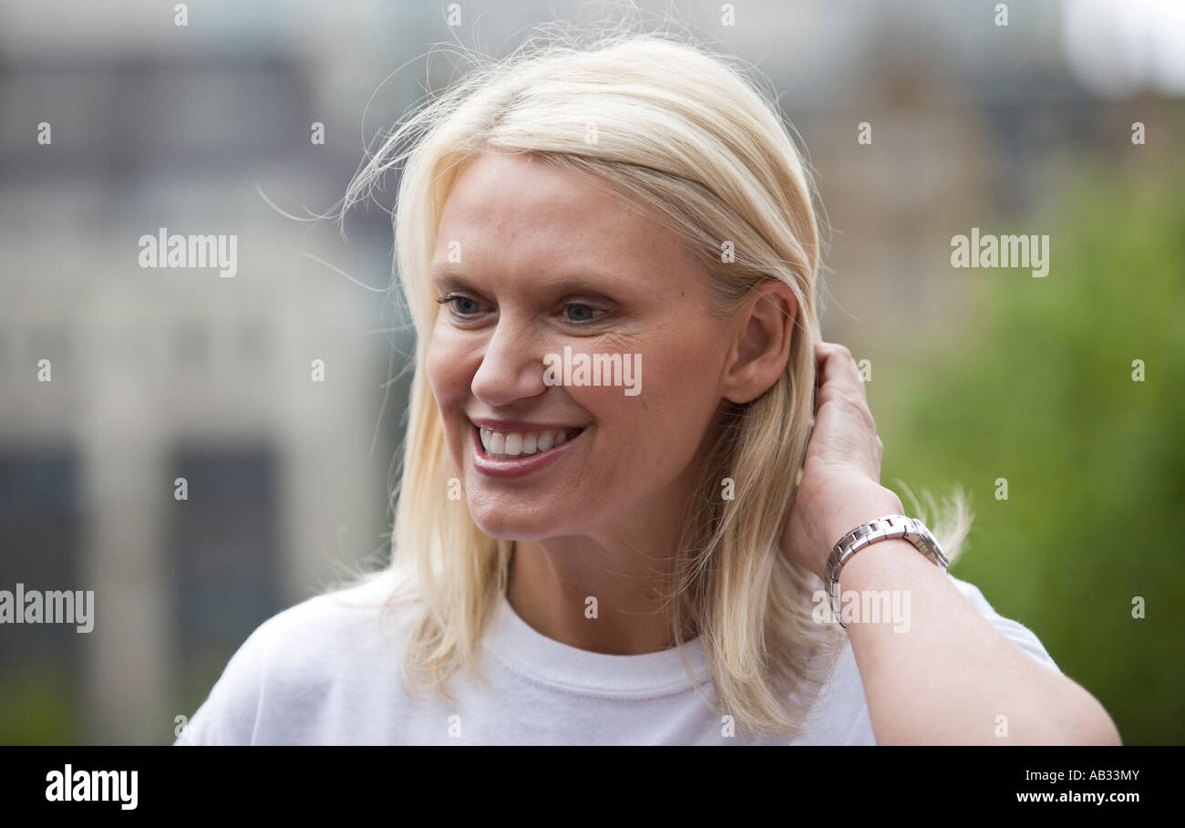 Television golden girl Anneka Rice of Treasure Hunt and Challenge ...
