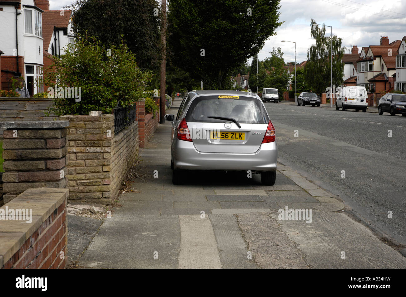 Car pavement obstruction hi-res stock photography and images - Alamy
