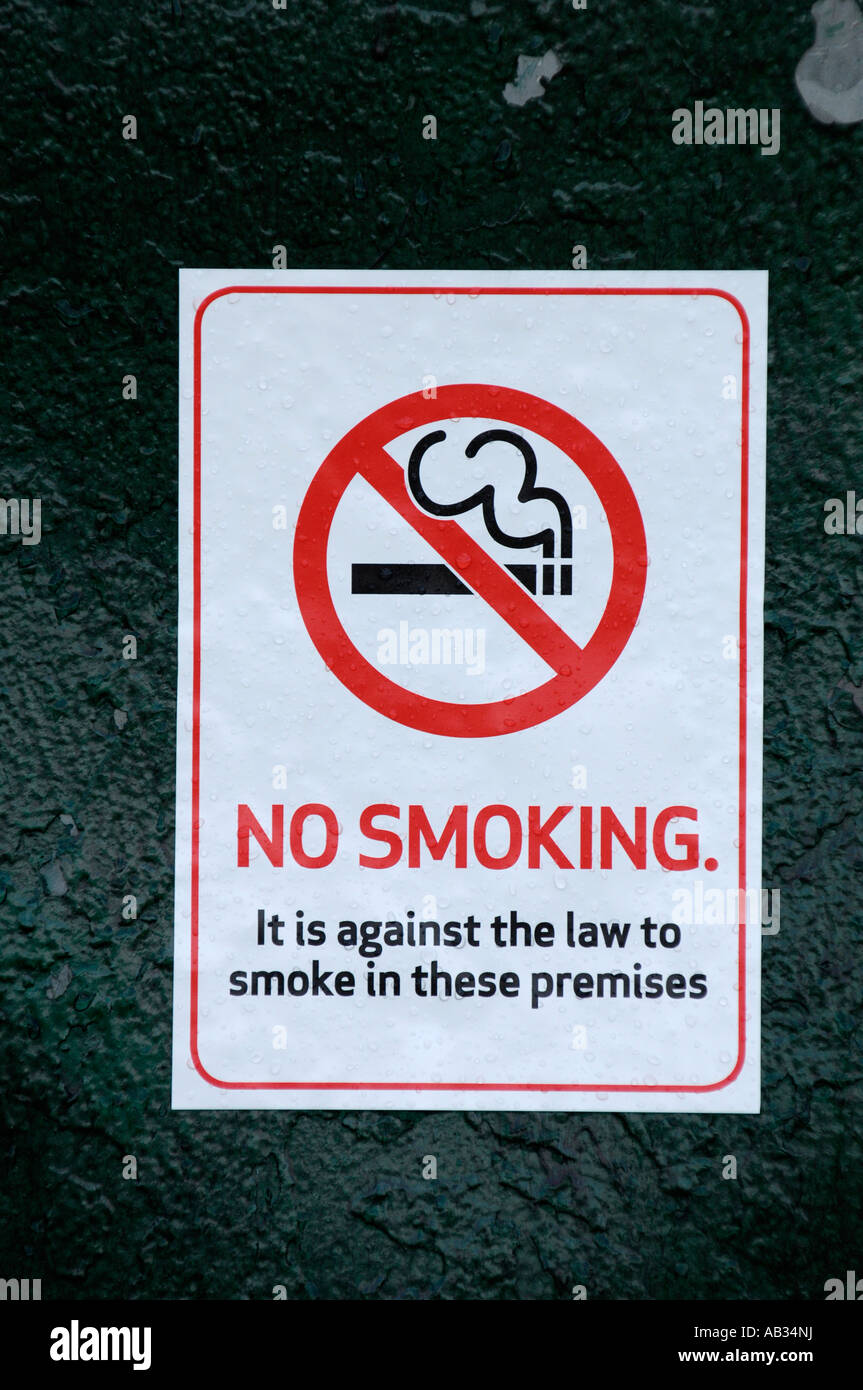 No Smoking Sign Stock Photo - Alamy