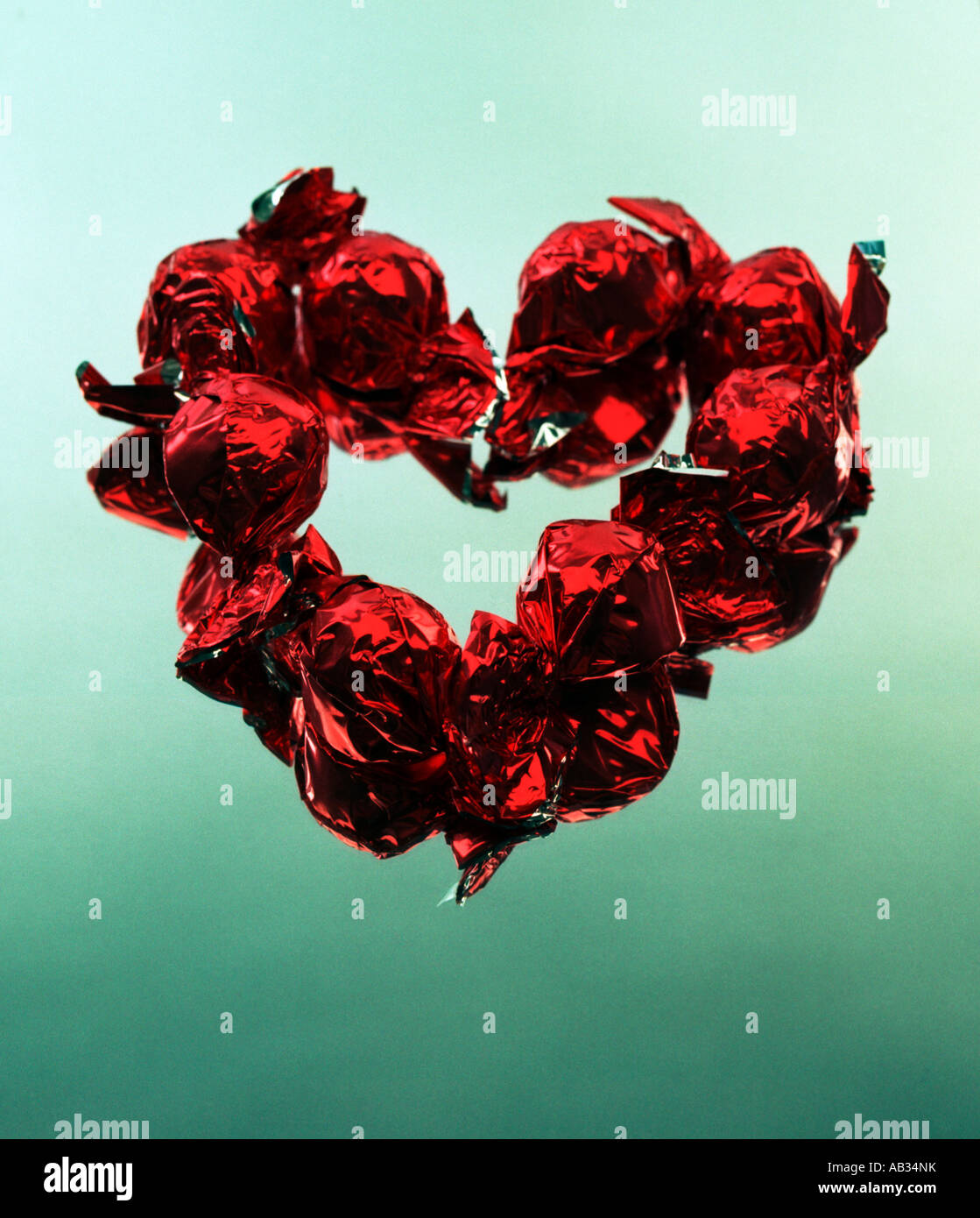 heart shape made out of sweets Stock Photo - Alamy