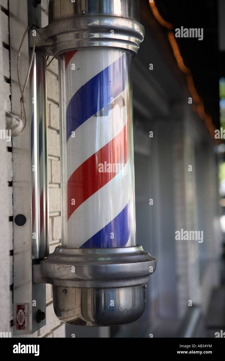 Barber shop vintage pole hi-res stock photography and images - Alamy
