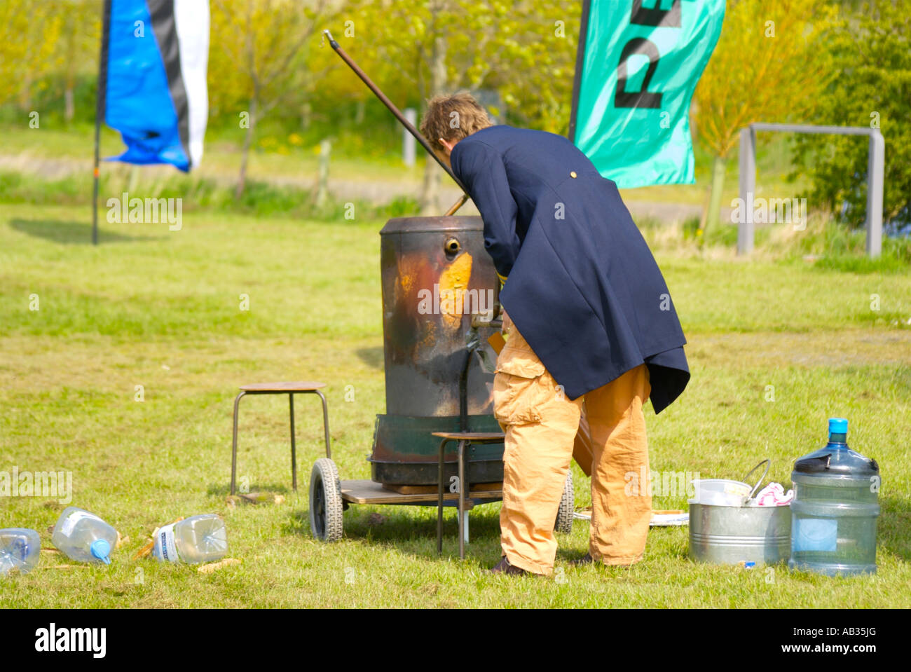 A coffee making contraption being assembled by a trader at justaddwind ...