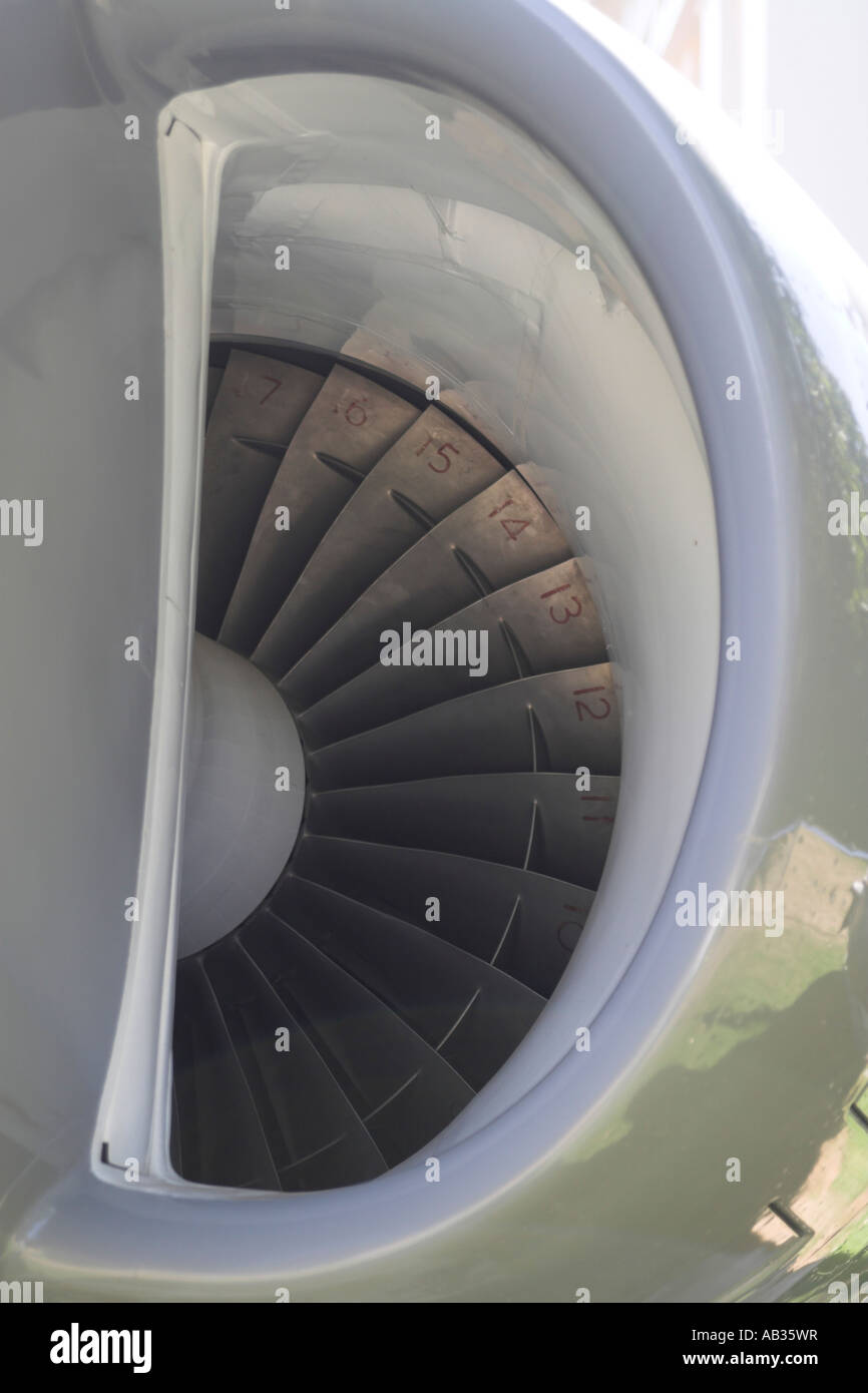 View down the air intake of the Harrier jumpjet Stock Photo - Alamy