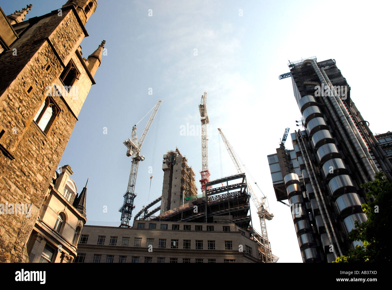St Andrew Undershaft Church the Willis Building under construction and ...