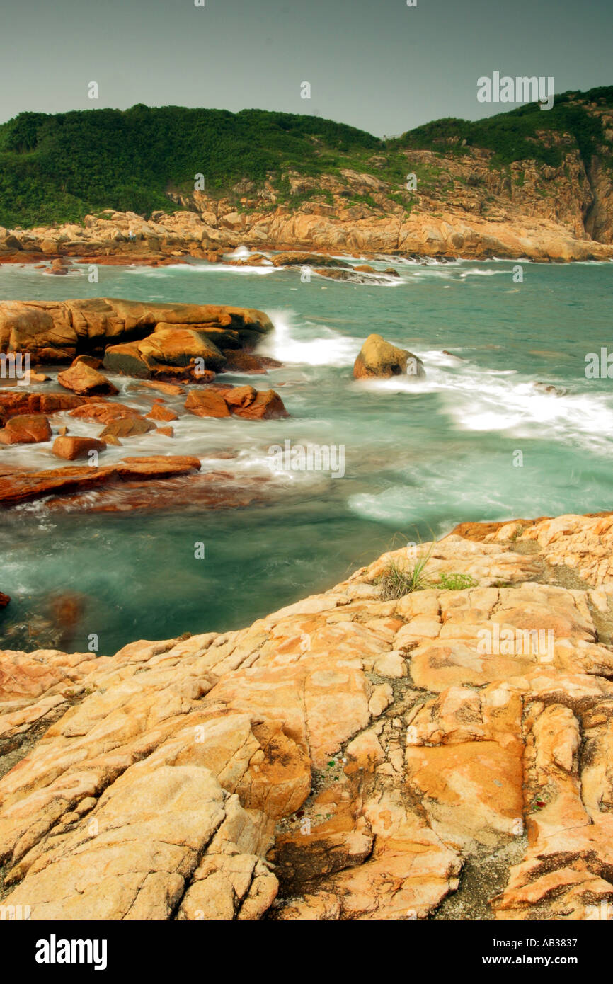 Stone beach in thailand relax restore travel Stock Photo - Alamy