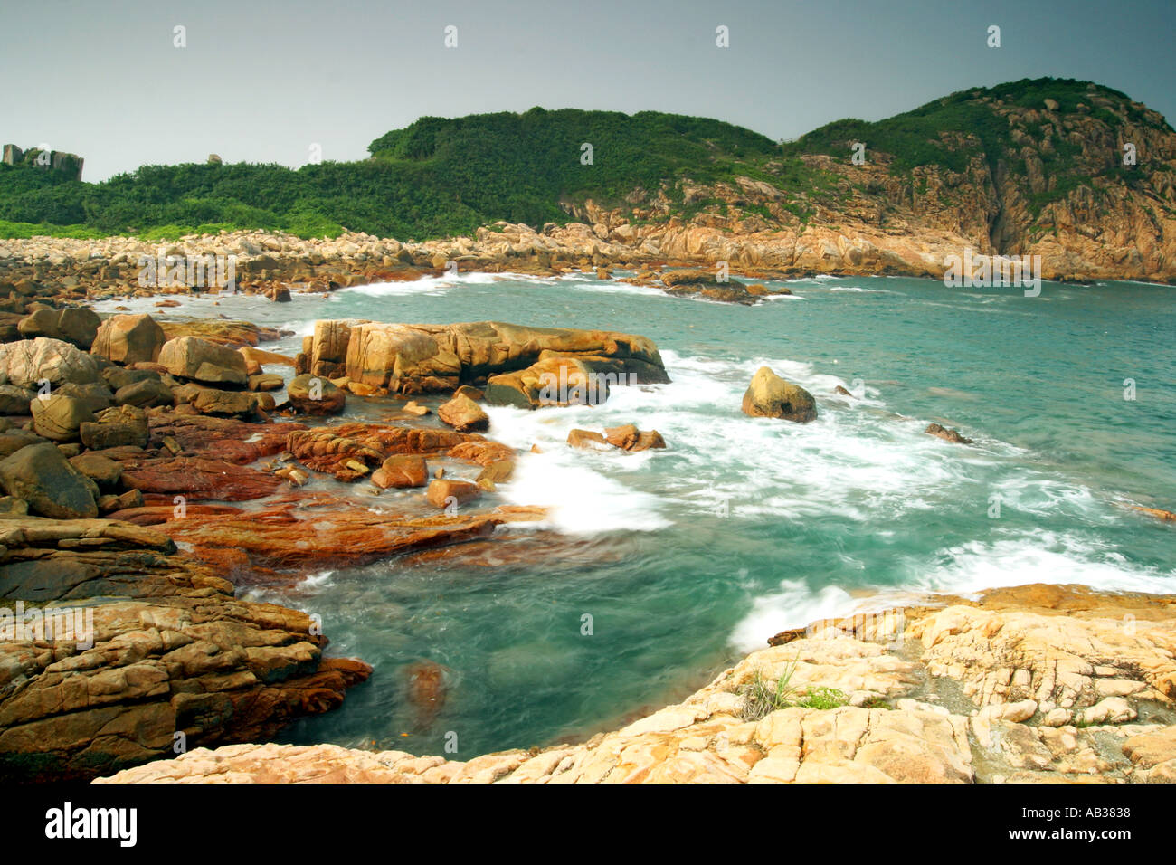Stone beach in thailand relax restore travel Stock Photo - Alamy