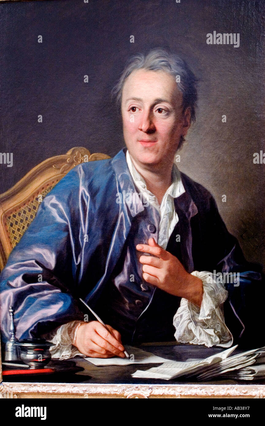 Louis Michel van Loo Denis Diderot 1767 Stock Photo - Alamy
