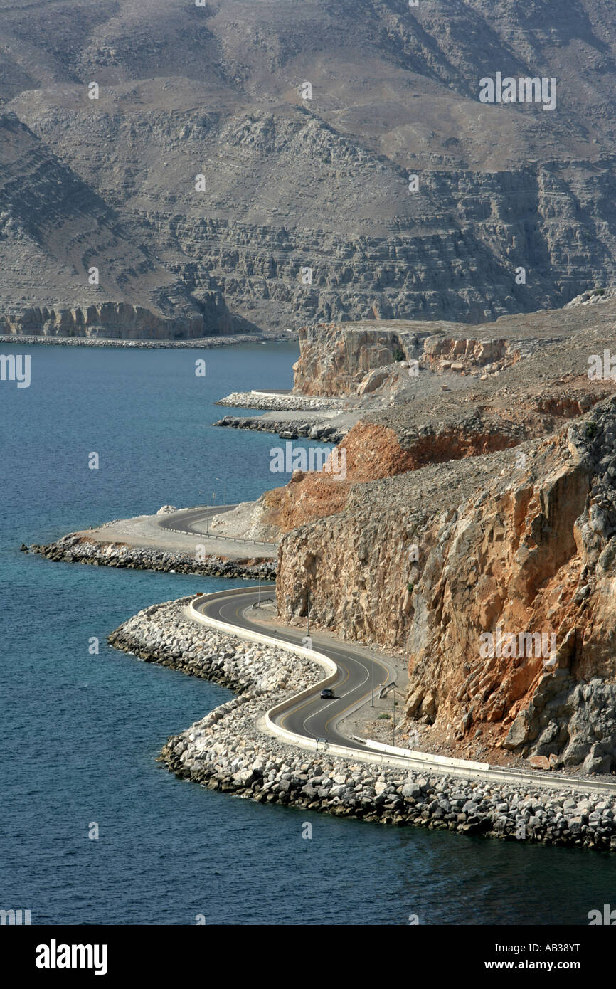 OMN Sultanat of Oman Enclave of Musandam in the north at the Straits of ...